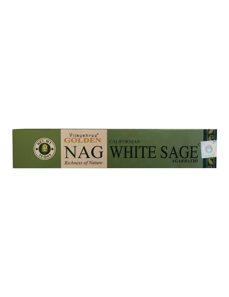 Vijayshree golden nag White Sage 15g – Marche Branche D'Olivier